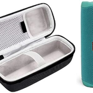 JBL Flip 5 Waterproof Portable Wireless Bluetooth Speaker Bundle with Hardshell Protective Carrying Case (Teal)