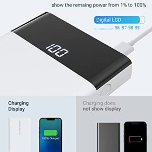 POWERADD PRO Portable Charger 10000mAh PD 20W Fast Charge Power Bank 2 Inputs 3 Outputs External Battery Pack Bundle with 20W USB C Wall Charger Compatible with iPhone 14 13 iPad Samsung Pixel.