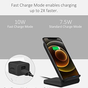 Fast Wireless Charger COVIXXIO 10W Wireless Charging Stand Compatible with iPhone 14 13 12 11 Pro XR XS 8 Plus Galaxy S20 S10 Note 20 10 Google LG and Other Cell Phones