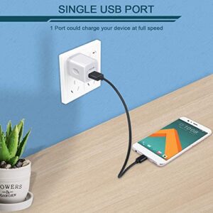 USB Charger, iPhone Wall Charger Block, AILKIN 3Pack Single Port iPhone Fast Charging Power Adapter Plug Cube Compatible with iPhone 14 13 12 Pro Mini Max 11 XR, Samsung Galaxy S23 S22 S21 A52, Google