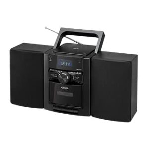 jensen® portable stereo bluetooth cd music system with cassette and digital am/fm radio