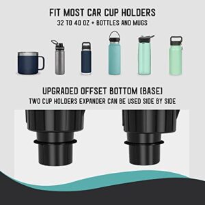 Seven Sparta Cup Holder Phone Mount for Car Cup Holder Expander Adjustable Base with 360° Rotation Cup Phone Holder for Car Compatible with iPhone Samsung Galaxy All Smartphones Upgrade 2-in-1