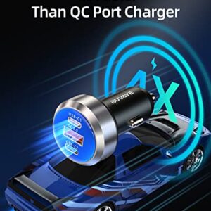 USB C Car Charger, 65W 3-Port Super Fast Car Charger Adapter, PD & QC 3.0 Type C Cigarette Lighter USB Charger, USB C Car Phone Charger Adapter for iPhone 14 Pro Max/13, Samsung Galaxy, Google Pixel