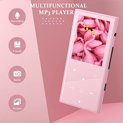 【New in 2022】 64GB Mp3 Player with Bluetooth 5.2, COCONISE Music Player with Speaker Hi-Fi Lossless Sound Quality, with FM Radio, Voice Recording, E-Book Function,Super Light Perfect for Running