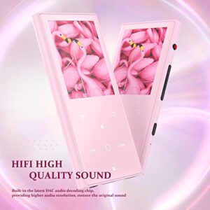 【New in 2022】 64GB Mp3 Player with Bluetooth 5.2, COCONISE Music Player with Speaker Hi-Fi Lossless Sound Quality, with FM Radio, Voice Recording, E-Book Function,Super Light Perfect for Running