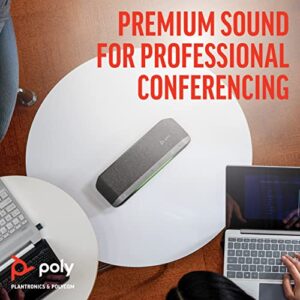 Poly - Sync 40 Smart -Speakerphone (Plantronics) - Flexible Work Spaces - Connect to PC/Mac via Combined USB-A/USB-C -Cable and Smartphones via -Bluetooth - Works with Teams, Zoom & more