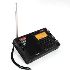 Tecsun PL990 Digital Worldband AM/FM Shortwave Longwave Radio with Single Side Band Reception & MP3 Player, Matte Black