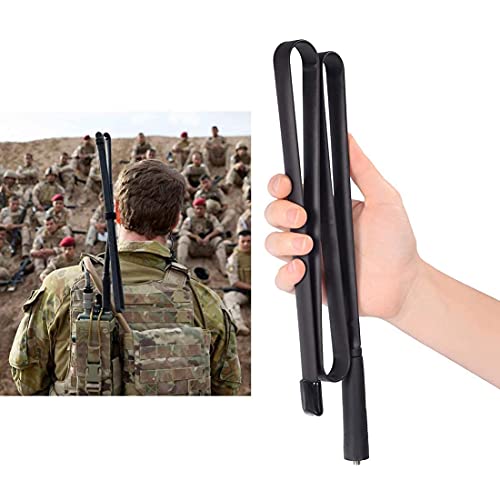 Bingfu Dual Band VHF UHF 136-520MHz 42.5 inch Foldable CS Tactical SMA Female Ham Radio Antenna for Kenwood Wouxun Baofeng BF-F8HP UV-5R UV-82 BF-888S GT-3 Handheld Ham Two Way Radio Walkie Talkie