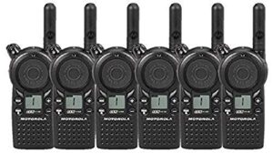 6 pack of motorola cls1110 two way radio walkie talkies