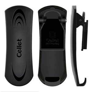 Cellet Replacement Removable Spring Clip - 3 Pack- specifically for Cellet Noble and Teramo Bergamo belt clip phone cases with removable spring clips-Note: not for HM Non removable clips