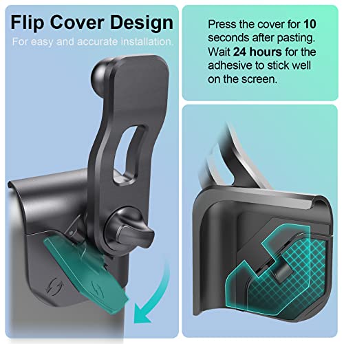 OQTIQ for Tesla Phone Mount for MagSafe Model 3 / Y Accessories Magnetic Car Phone Holder Flip Cover Design 360° Free Rotation for iPhone 14 13 12 Pro Max Mini All Phones Compatible with MagSafe Case