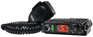 president electronics bill ii fcc ultra-compact am/fm cb radio, black, txus101