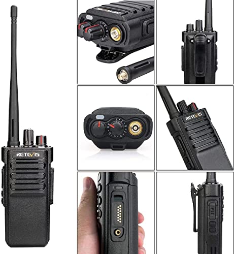 Retevis RT29 Waterproof Walkie Talkie,2 Way Radios Long Range,3200mAh,Rechargeable,Emergency Security,Heavy Duty Two Way Radio with Earpiece (2 Pack)