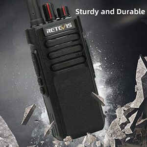 Retevis RT29 Waterproof Walkie Talkie,2 Way Radios Long Range,3200mAh,Rechargeable,Emergency Security,Heavy Duty Two Way Radio with Earpiece (2 Pack)