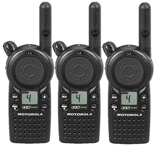 3 Pack of Motorola CLS1410 Two Way Radio Walkie Talkies (UHF)