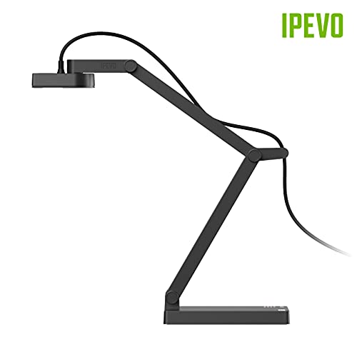 IPEVO V4K PRO Ultra HD USB Document Camera with AI-Enhanced Mic, for Classroom visualization, Online Teaching, Work from Home, Streaming, with Noise Cancellation for Clear Voice