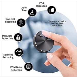 2023 Dododuck Professional Q37 Mini Voice Activated Recorder for Car, Lectures, Meetings, One of The Smallest Recorders, 30 Day Standby Recording, Aluminum Alloy Casing, HD Noise Reduction, (32 GB)