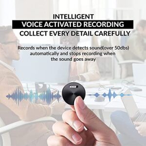 2023 Dododuck Professional Q37 Mini Voice Activated Recorder for Car, Lectures, Meetings, One of The Smallest Recorders, 30 Day Standby Recording, Aluminum Alloy Casing, HD Noise Reduction, (32 GB)