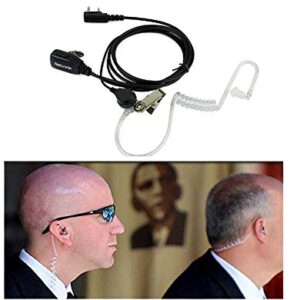 Retevis 2 Pin PTT Mic Covert Acoustic Headset Compatible with Kenwood PUXING Baofeng UV-5R UV-5RA 888S Retevis RT22 RT21 H777 (1 Pack)