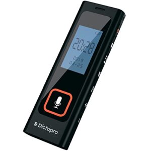 dictopro digital voice activated recorder w/password protection-hq recording from 60ft,record lectures&meetings, sensitive microphone, automatic noise reduction, 582h playback, small & portable,usb,8g