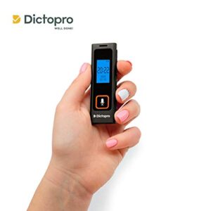 Dictopro Digital Voice Activated Recorder w/Password Protection-HQ Recording from 60ft,Record Lectures&Meetings, Sensitive Microphone, Automatic Noise Reduction, 582H Playback, Small & Portable,USB,8G