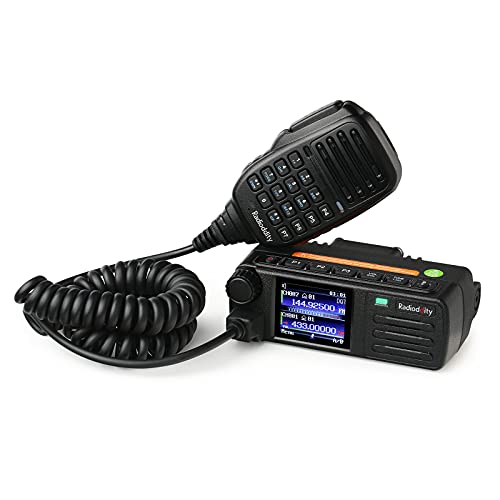 [Newest CPS & Firmware] Radioddity DB25-D Dual Band DMR Mobile Radio, 20W VHF UHF Digital Transceiver with GPS APRS, 4000CH 300,000 Contacts, Dual Time Slot Tier II Vehicle Car Ham Radio