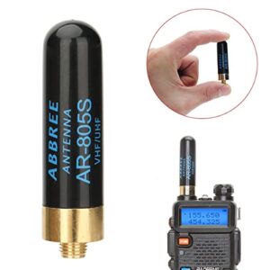 Mini Short Walkie Talkie Antenna AR-805S SMA- Female Dual Band High Gain Long Range Antenna for Baofeng BF-888S, UV-5R,UV-82, BF-F8HP, BF-H6,UV-9R Plus,UV-S9 Plus Series 2 Way Radio