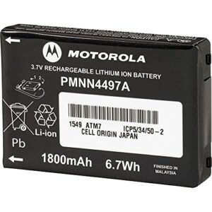 motorola solutions pmnn4497 3.7v li-ion 1800mah battery