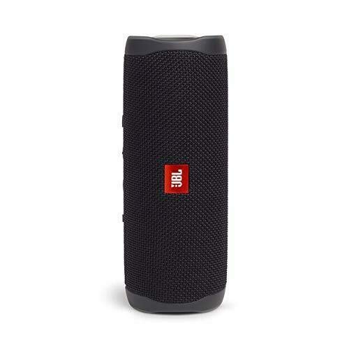 JBL Flip 5 Waterproof Portable Wireless Bluetooth Speaker Bundle with Hardshell Protective Case - Black