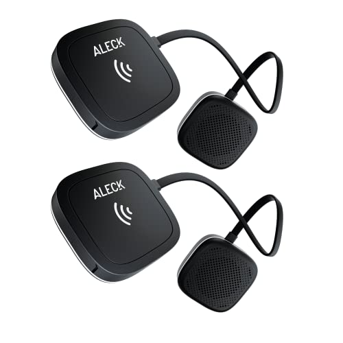 ALECK 006 - Universal Bluetooth Wireless Hi-Fi Audio and Communication Speakers for Ski and Snowboard Helmets - 2-Pack