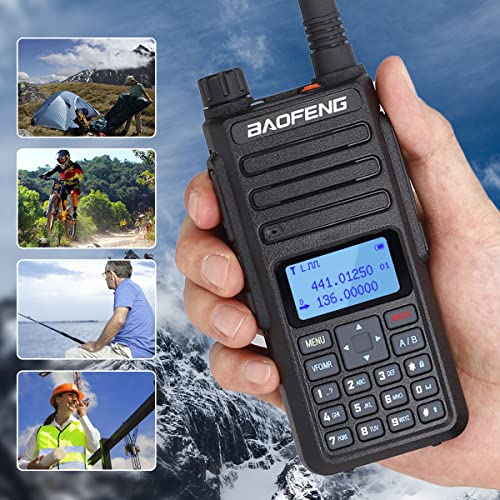 Ham Radio Baofeng BF-H6 10W High Power Two Way Radio Dual Band Handheld Walkie Talkie with Extra Battery Car Charger Programming Cable etc，2Pack