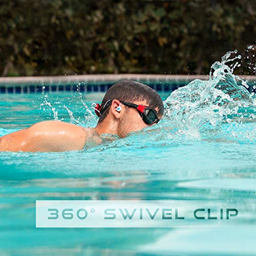 SYRYN Swimbuds Sport Bundle | 8 GB Waterproof Music Player Compatible with iTunes Files (No Apple Music)