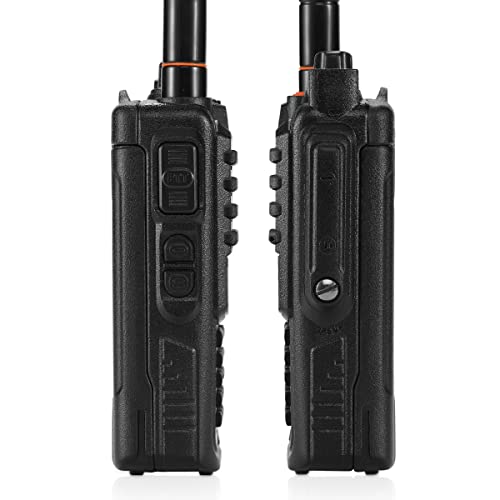 BAOFENG GT-3WP IP67 Dual Band Two-Way Radio, 144-148MHz 420-450MHz, Waterproof Dustproof Walkie Talkie Transceiver, Black 1 Pack