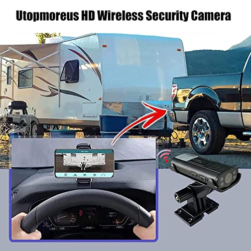 Utopmoreus HD Wireless Security Cameras, Beelamour Reverse Hitch Guide Camera, Rvstrailer Wireless Backup & Hitch Camera, Magnetic Reverse Hitch Guide Camera, Waterproof Night Vision Camera (1PCS)