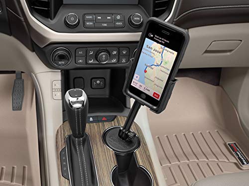 WeatherTech CupFone Two View with Extension, Cell Phone Holder for Car, Phone Mount - Universal Cup Holder Fit