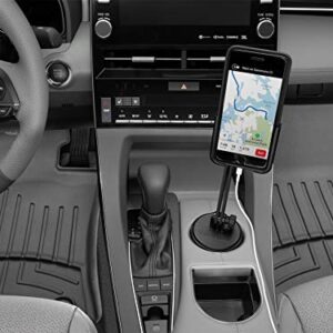 WeatherTech CupFone Two View with Extension, Cell Phone Holder for Car, Phone Mount - Universal Cup Holder Fit