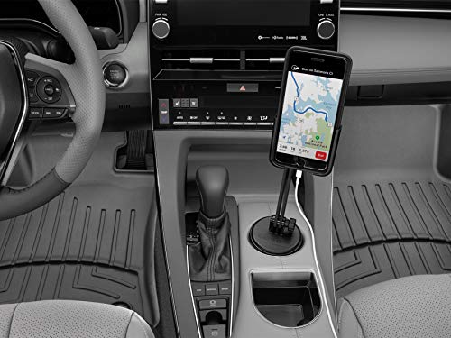 WeatherTech CupFone Two View with Extension, Cell Phone Holder for Car, Phone Mount - Universal Cup Holder Fit