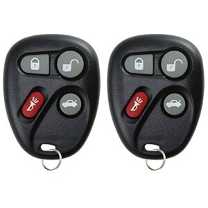 keylessoption keyless entry remote control car key fob replacement for 25695954, 25695955 (pack of 2)