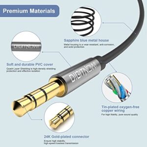 Headphone Extension Cable,3.5mm TRS 1/8 Male to 1/8 Female Stereo Extension Cord Adapter,Audio Aux Jack Extender for Amplifiers,Guitar, Keyboard Piano,Home Theater, Mixing Console,Headphones