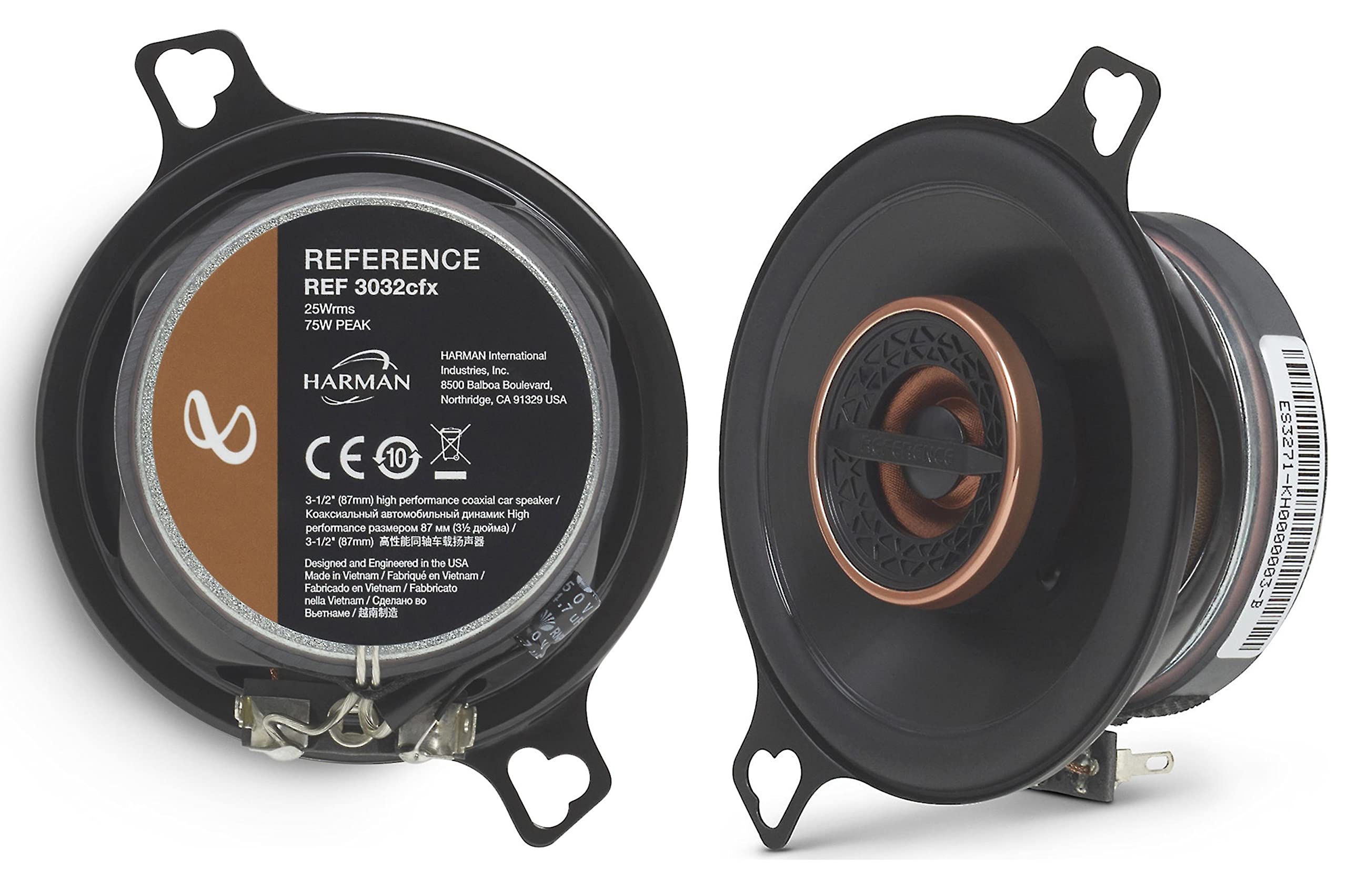 Infinity Reference 3032cf 3.5-Inch, 75-watt High Performance Two-Way Loudspeaker (Pair)