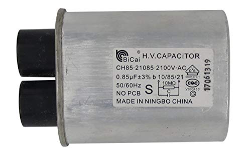 CQC&VDE Certification Universal Household Microwave High Voltage Capacitor ch85 2100V AC H.V.CAPACITOR 10/85/21 50/60Hz NO PCB,VDE EN61270-1 (21085 0.85uf)