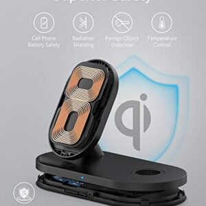 Anker Wireless Charging Station with QC Charger, PowerWave Sense 2-in-1 Stand with Watch Charging Holder for Apple Watch SE/6/5/4/3/2/1, iPhone SE 2020, 11, 11 Pro (Watch Charging Cable Not Included)