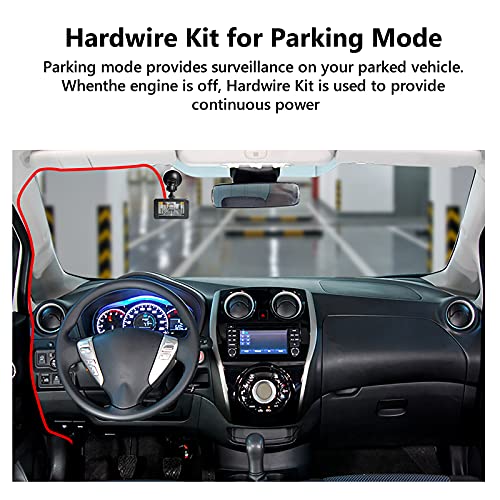 Biuone Hardwire Kit for Dash Cam 11.5ft Mini USB Dash Cam Low Voltage Protection Car Dash Camera Charger Power Cable