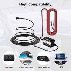 Biuone Hardwire Kit for Dash Cam 11.5ft Mini USB Dash Cam Low Voltage Protection Car Dash Camera Charger Power Cable