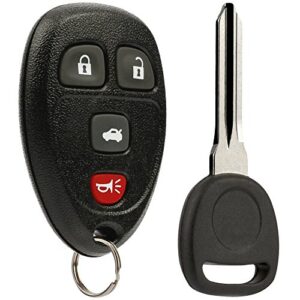 key fob keyless entry remote fits chevy cobalt malibu pontiac g5 g6 solstice saturn sky aura (15252034 w/ignition key)