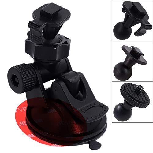 iSaddle CH02A YI Dash Camera Mount Holder Vehicle Video Recorder/Car DVR Camera Windshield & Dashboard Suction Mount Holder.