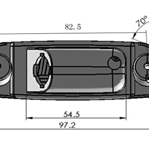 CCD Color Car Back Up Rear View Reverse Parking Camera for Hyundai Tucson Accent Elantra Terracan Veracruz Sonata