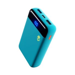 Skullcandy Stash Fat 2 10,000 mAh Fast Charging Power Bank / Small and Light travel friendly Portable Charger for iPhone, Android and Other USB Devices - 90s Vacation