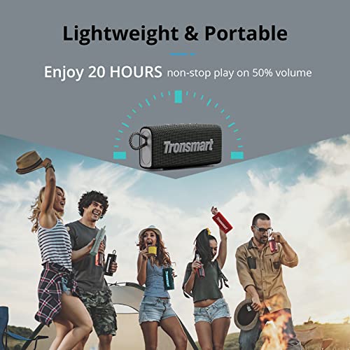 Tronsmart Portable Bluetooth Speaker, Trip Wireless Waterproof Speaker with 10W Output, Bluetooth 5.3, IPX7 Waterproof, 20H Playtime, Built-in Mic…