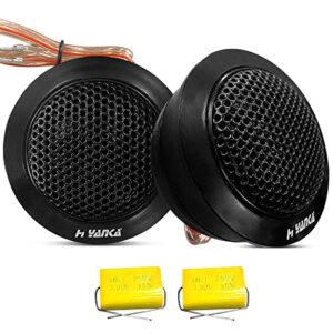 h yanka 160 watt ctw-02 tweeters for car audio, powerful neodymium magnet, pro neodymium silk dome,easy to mount,high performance component tweeter system – tweeters included（pair）